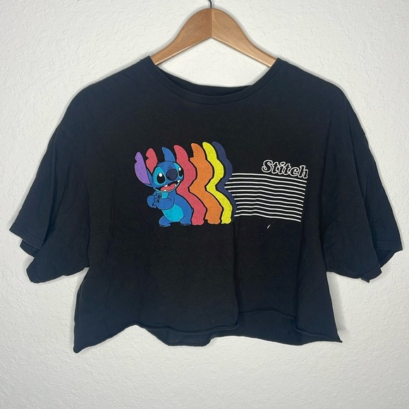 Disney | Tops | Disney Stitch Crop Top | Poshmark